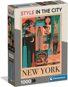 CLEMENTONI Puzzle New York - Ikony města / 1000 dílků / od 14 let