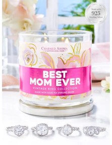 Charmed Aroma svíčka Best Mom Ever (prstýnek velikost 7/M), 340 g