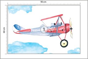 Fototapeta Letadla Malovaná Akvarelem Omyvatelný vlies 300x210