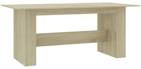 Jídelní stůl Tinnie - dub sonoma - dřevotříska | 180x90x76 cm