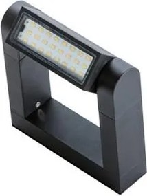 AZZ AZ2132 LED Venkovní nástěnné svítidlo Azzardo Frame wall dark grey AZ2132 8W 800lm 3000K IP54 18,5cm tmavě šedé - AZZARDO