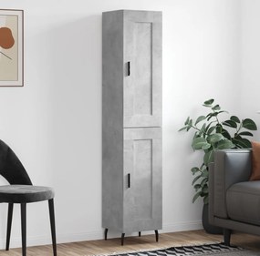 vidaXL Skříň highboard 34,5 x 34 x 180 cm kompozitní dřevo [3200468] Barva: Betonová šedá