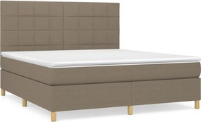 Box spring postel s matrací taupe 180x200 cm textil 3142357