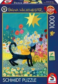 SCHMIDT Puzzle Kočka v květinách / 1000 dílků / od 12 let