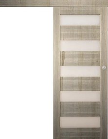posuvné interiérové dveře na stěnu vasco doors SANTIAGO model 7 Průchozí rozměr: 70 x 197 cm, Orientace dveří: Levé dveře, Dekor: Dub Santa