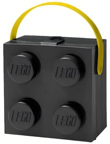 Lego® Černý svačinový box s rukojetí LEGO® Storage 16,5 x 16,5 cm