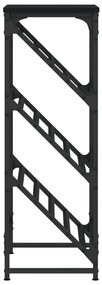 Botník černý 60 x 30 x 85 cm kompozitní dřevo - Default Title