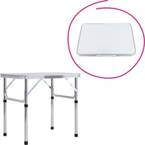 Kondela Skládací kempingový stůl, 60 cm, hliník/MDF, KEPI TYP 2