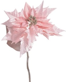 třpytivá vánoční hvězda 32 cm - růžová