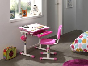 Aldo Rostoucí psací stůl pro prvňáčka Comfort - růžový