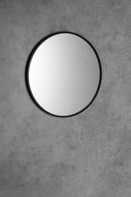 Sapho Sapho, NOTION SLIM kulaté zrcadlo v rámu, ø 50cm, černá mat, NT500