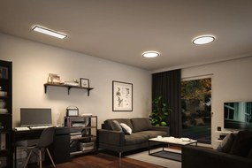 Paulmann 71013 Atria Shine, černé stropní svítidlo s korónou, 22W LED 4000K tříkrokové stmívání, průměr 42cm