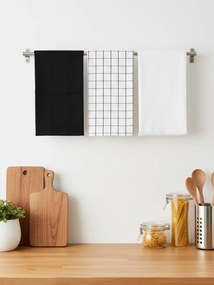 Sinsay - Sada kuchyňských utěrek 3 pack - černá