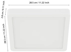 Eglo 98849 - LED Stmívatelné koupelnové svítidlo FUEVA-Z  LED/19,5W/230V IP44