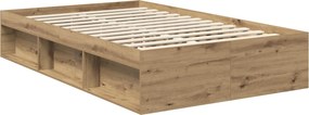 Rám postele s čelo Umělecký dub 120 x 190 cm Kompozitní dřevo 3407903