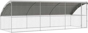 Psí kennel 3 ks Stříbrná 6 x 2 x 2 m Pozinkovaná ocel 3368329