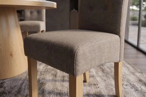 Designová jídelní židle Eileithya taupe / dub