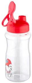 Altom Plastová láhev s brčkem York, 500 ml, červená