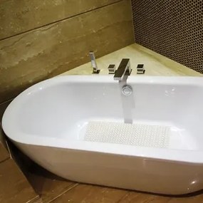 MSV QUADRO Premium protiskluzová podložka do vany bílá / SBS kaučuk /