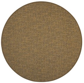 Vopi, Kusový koberec Alassio zlatohnědý kruh, 250x250 (průměr) kruh, hnědá, chodba / předsíň