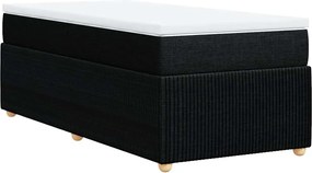 Box spring postel s matrací černá 90x190 cm textil 3285534