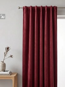 Sinsay - Zatemňovací závěs na pásce se sametovým zakončením - červená