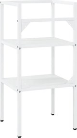Koupelnový regál pod umyvadlo bílý 40 x 38 x 83 cm železo 338484