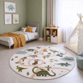 Pratelný dětský koberec ø120 cm Coco 1131 – Ayyildiz Carpets