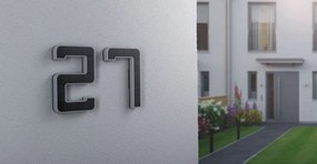 P 79845 Venkovní solární domovní číslo 4 IP44 3.000K 0,2W nabíjecí baterie výměnná - PAULMANN