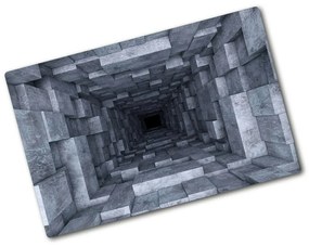 Wallmuralia Deska na krájení skleněná Tunel 80x52 cm