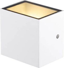 LA 1002033 SITRA CUBE WL, LED venkovní nástěnné a stropní nástavbové svítidlo, bílá, IP44, 3000K, 10W - BIG WHITE (SLV)