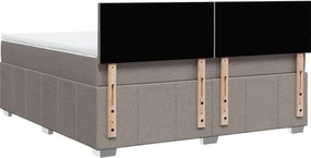 Box spring postel s matrací taupe 180x200 cm textil 3287144