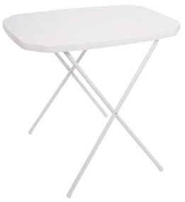 ROJAPLAST Campingový stůl - CAMPING 3, 70x53 cm, plastový/kovový Barva: bílá