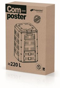 Zahradní Kompostér Compogreen 220L černý