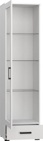ADRK Furniture Frazio Vysoká vitrína ADRK-SHC-FRA-50-W