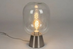Stolní designová skleněná lampa Levin Glow