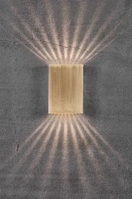 NOR 2019051035 Venkovní nástěnné svítidlo Fold 15 2x5W LED mosaz čirá - NORDLUX