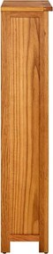 Knihovna se 4 policemi 70 x 22 x 110 cm masivní dubové dřevo 331735
