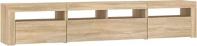 TV skříňka s LED osvětlením dub sonoma 210 x 35 x 40 cm 3152732