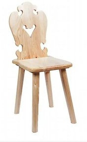 dřevěná jídelní židle z masivního dřeva borovice KR2 jandr
