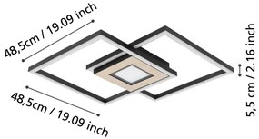 Eglo 901742 - LED Stmívatelné svítidlo MARINELLO 2xLED/17W/230V +1xLED/4,2W + DO
