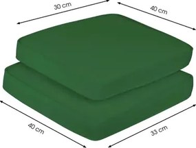 FIELDMANN FDZN 9026 / Sada polštářů zelená / pro židli FDZN 4010-T