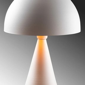 Bílá stolní lampa s kovovým stínidlem (výška 52 cm) Dodo – Opviq lights