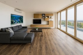 PVC podlaha - lino Toptex Texas Oak 620D, na mieru, šíře 5m, hnedá, filc, chodba / predsieň, Beauflor