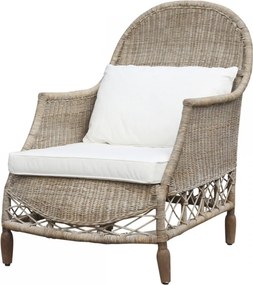 Přírodní ratanové křeslo Old French chair - 76*110*100 cm