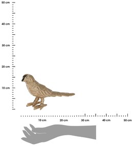 Zahradní kovová figurka Bia, 15 cm, zlatá