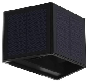 Milagro | LED Solární nástěnné svítidlo WINGS LED/2W/3,2V 3000K IP54 černá | MI2142