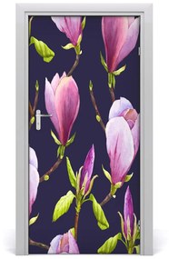 Samolepící fototapeta na dveře magnolie 85x205 cm