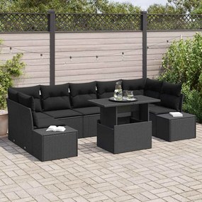 Set pohovek 8 ks Černá polyratan 3349139