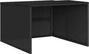vidaXL Garáž pro robotickou sekačku 86x90x52/57 cm polyratan [365404] Barva: Šedá
